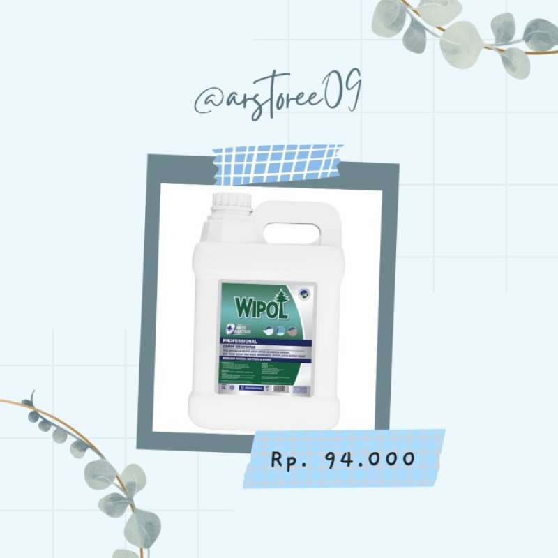 Promo Wipol Professional Classic Pine 5 Liter Wipol Cemara Profess ...