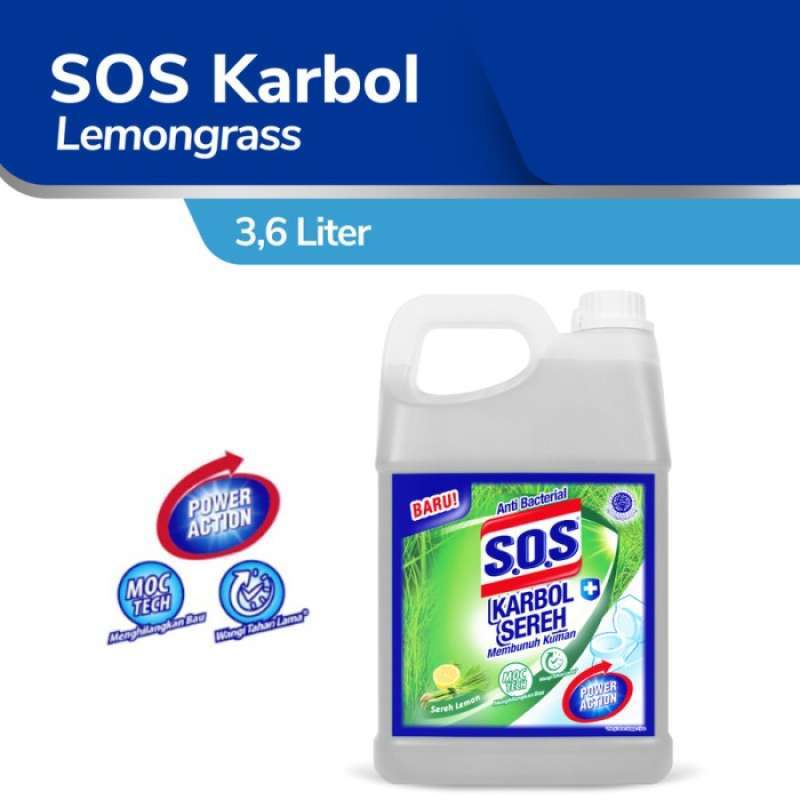 Promo Sos Karbol Jerigen Wangi Lemon Sereh 3.6l Diskon 29% Di Seller ...