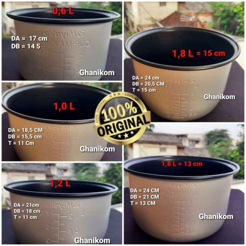 Promo Panci Magicom Miyako 1,2 Original Panci Rice Cooker Miyako Diskon ...