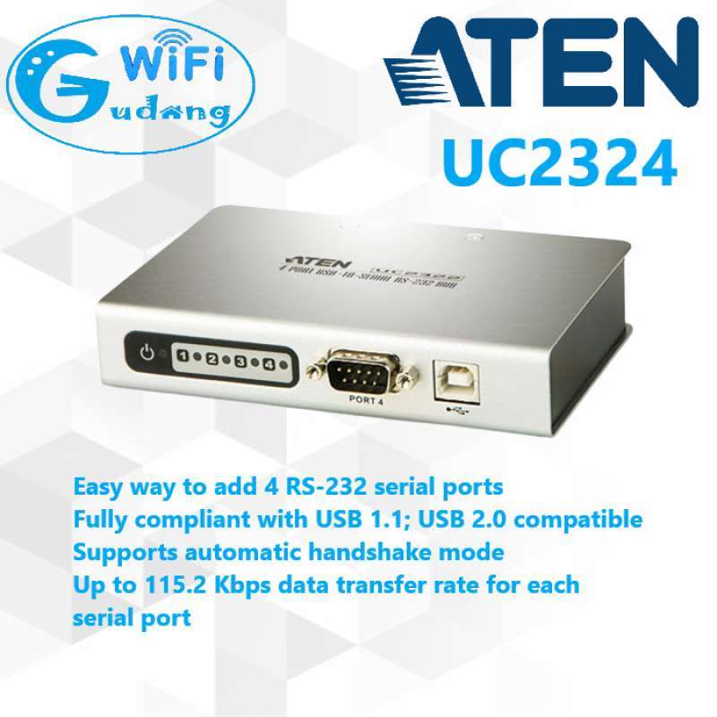 Promo Aten Uc2324 4-Port Usb To Rs-232 Hub Diskon 23% di Seller Shika ...