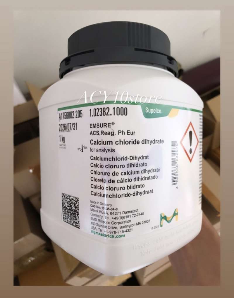 Promo Merck 1.02382.1000 Calcium Chloride Dihydrate 1kg Diskon 17% Di ...