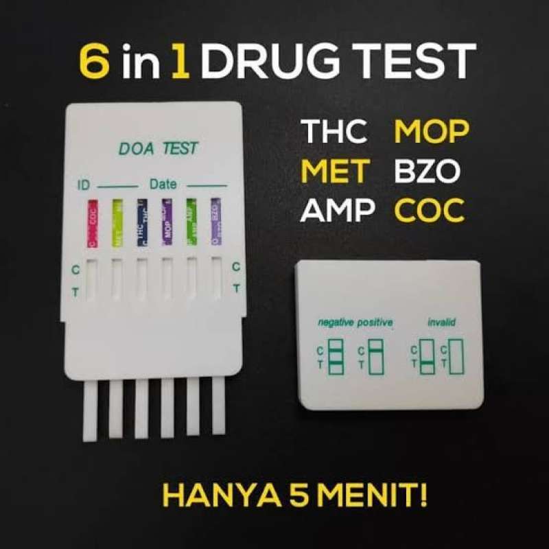 Promo Alat Test Urine Narkoba-6 Parameter Lengkap Diskon 17% Di Seller ...