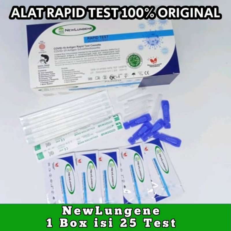 Jual Alat Rapid Test Swab Antigen 1 Box Isi 25 Test - Lungene di Seller ...