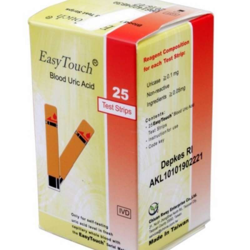 Jual Easy Touch Uric Acid Isi 25 Strip Di Seller Lwshop - Mampang ...