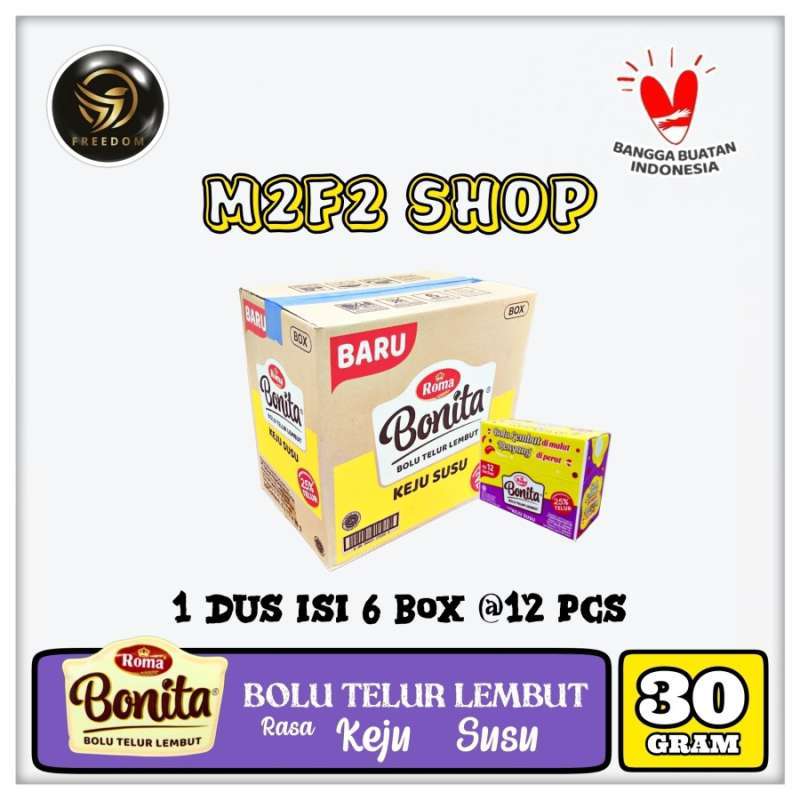 Promo Roma Bonita Cake Bolu Telur Lembut Rasa Keju Susu - 30 Gr ...