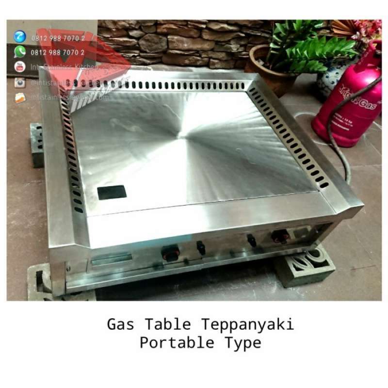 Jual Ready Gas Table Teppanyaki Portable Hot Plate Cast Iron Di Seller ...