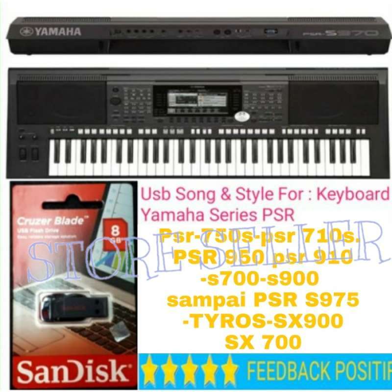 Jual USB Song Style KEYBOARD YAMAHA PSR Jenis Keyboard YAMAHA Harga ...