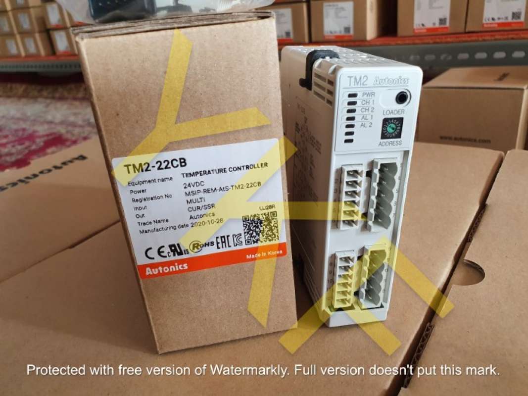 Promo Temperature Controller Modular 2 Channel Autonics Tm2-22cb Basic ...