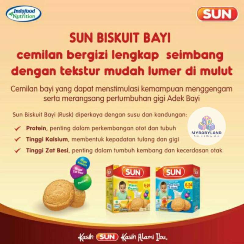 Promo Sun Snack Bayi | Sun Marie Biskuit | Sun Rusk Susu | Sun Biskuit ...