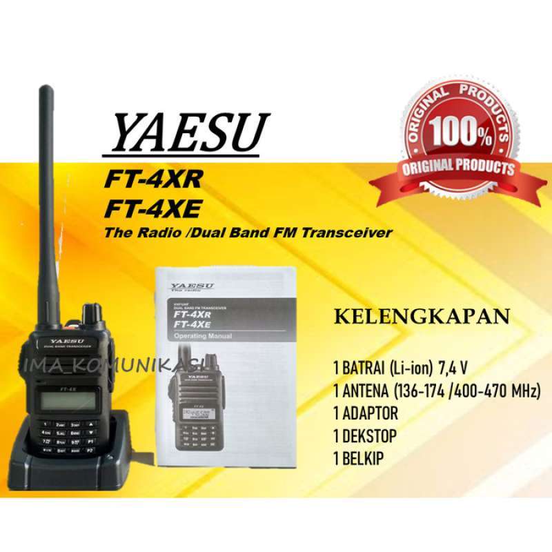 Promo Ht Yaesu Ft-4x Dual Band Diskon 23% Di Seller Rocho Store - Kebon Kacang, Kota Jakarta ...