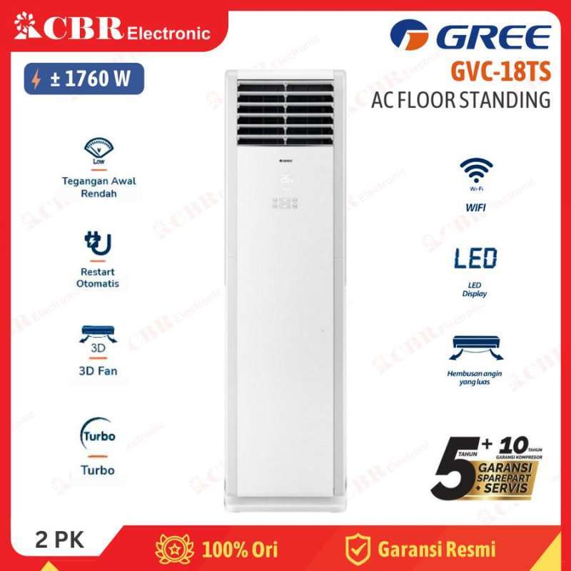 Jual Ac Floor Standing Gree 2pk Gvc-18ts R-32 (1 Phase) Di Seller Cbr Nagoya Hill - Kampung ...