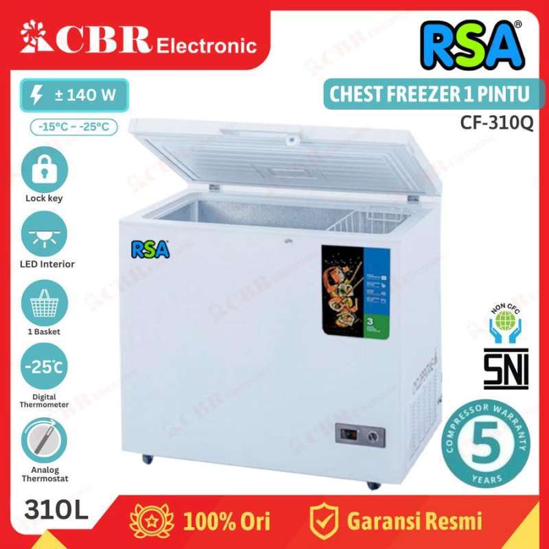 Jual FREEZER PETI / CHEST FREEZER RSA CF-310Q / 310 LITER di Seller CBR ...