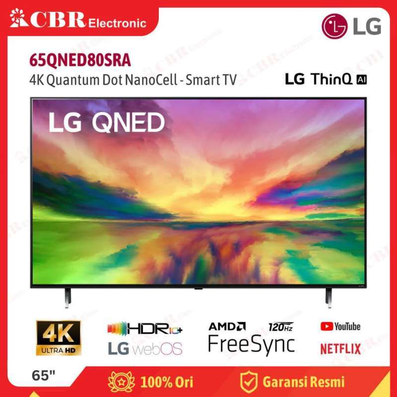 Jual TV LG 65 Inch LED 65QNED80SRA (4K Quantum Dot NanoCell-Smart TV ...