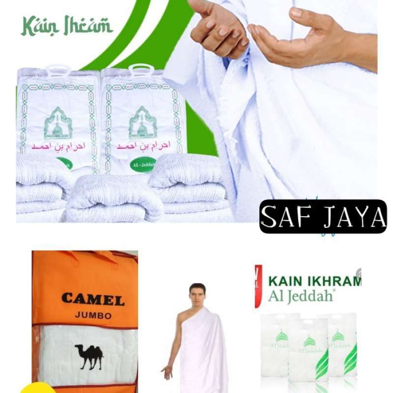 Promo Kain Ihram/kain Manasik Haji Dewasa Bahan Catton Diskon 23% Di ...