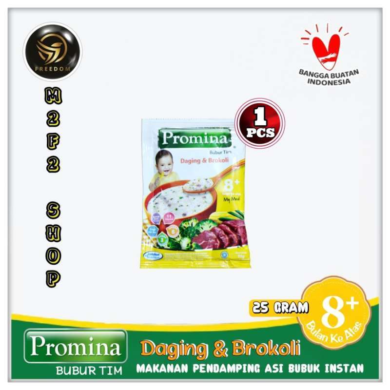Promo Promina Bubur Tim Bayi Rasa Daging & Brokoli 8+ Sachet - 25 gr ...