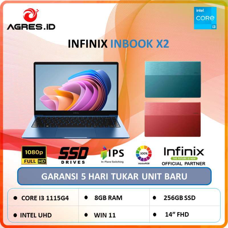 Jual Infinix Inbook X2 - I3 1115g4 8gb 256gb 14.0fhd Ips 100srgb Win11 ...