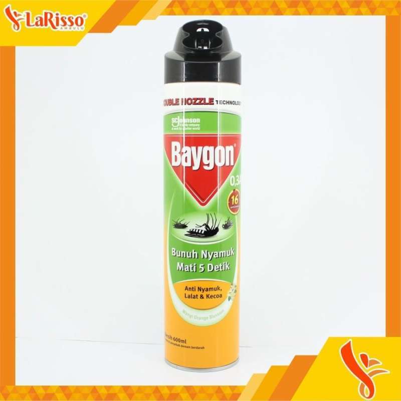 Jual Baygon Aerosol Obat Anti Nyamuk, Lalat&kecoa Semprot 600ml All ...