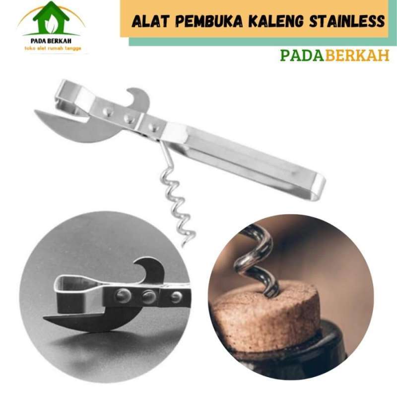 Promo Alat Pembuka Kaleng Stainless Bukaan Kaleng Botol Diskon 17% Di ...