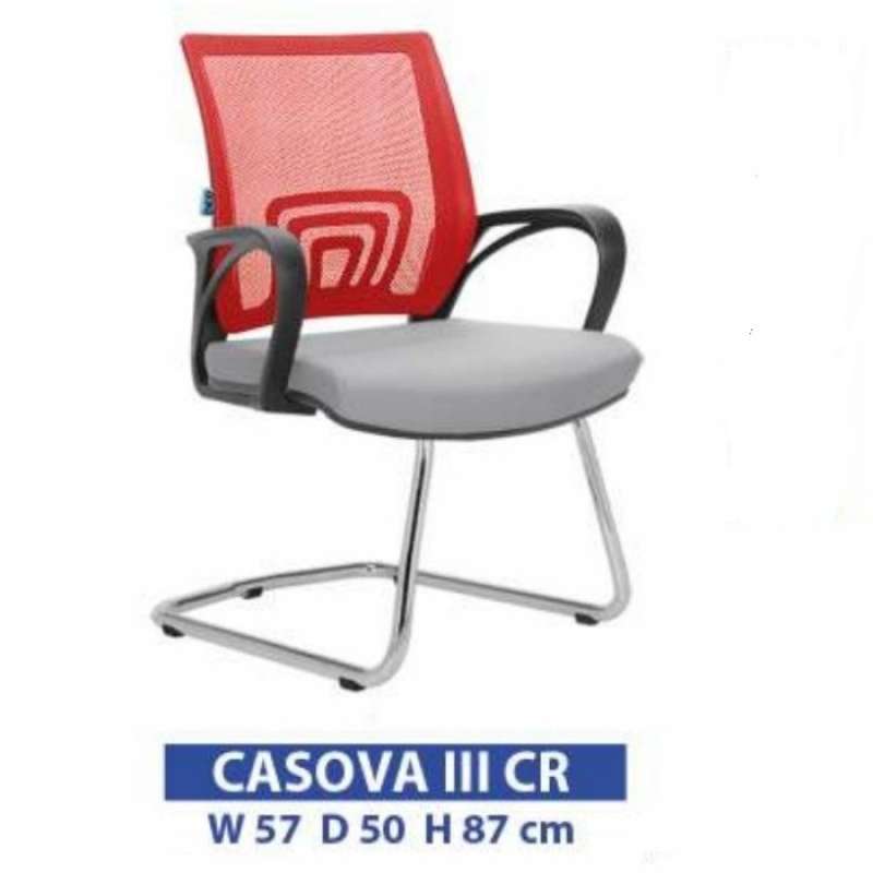 Promo Kursi Kantor Kursi Hadap Indachi Casova Model Jaring Kaki Chrome ...