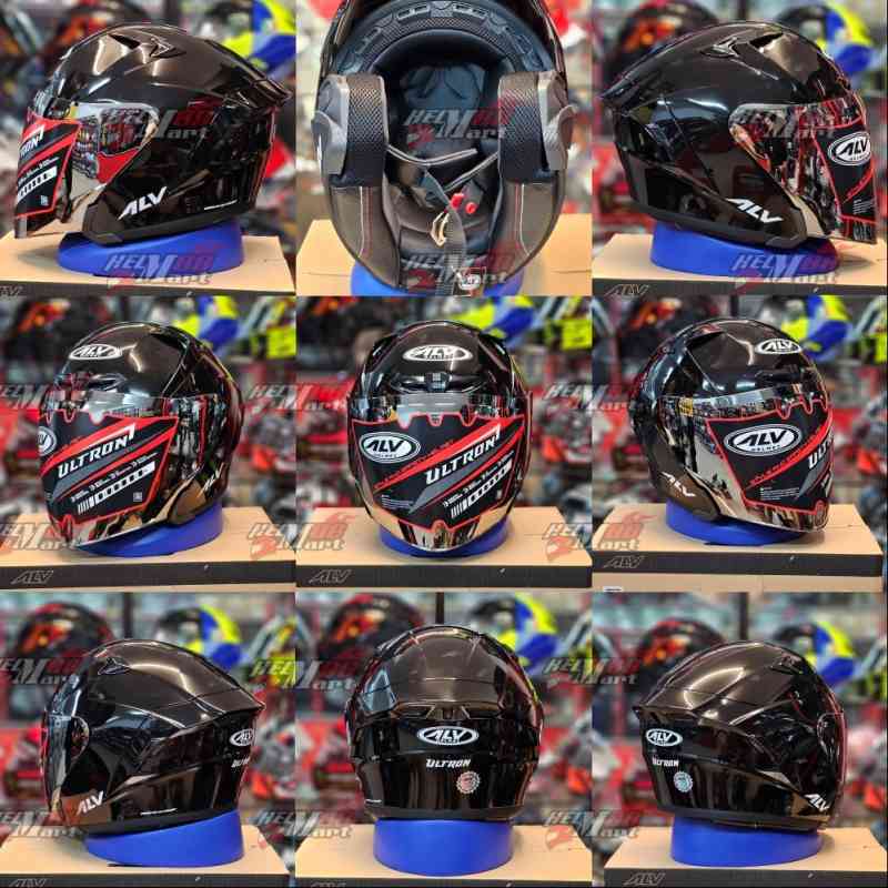 Jual Helm Alv Ultron Half Face - Helm Viral Budget Pelajar Helm Sni ...