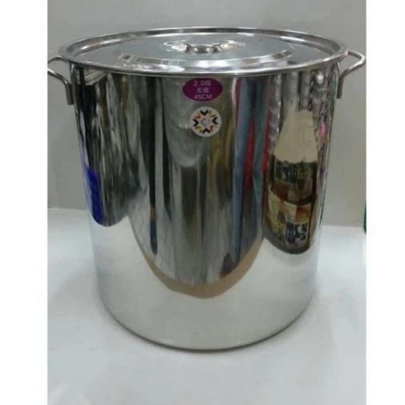 Promo Panci Stainless Tinggi Besar Kapasitas 50 Liter Tebal 2,0 Diskon ...