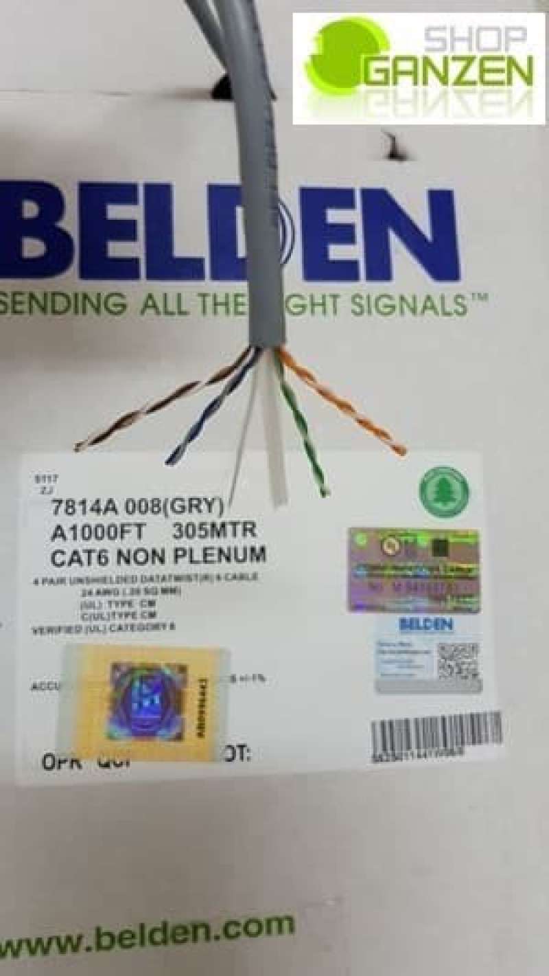 Promo Belden Kabel Cat6 Utp / Belden Lan Original 305m Diskon 23% Di ...