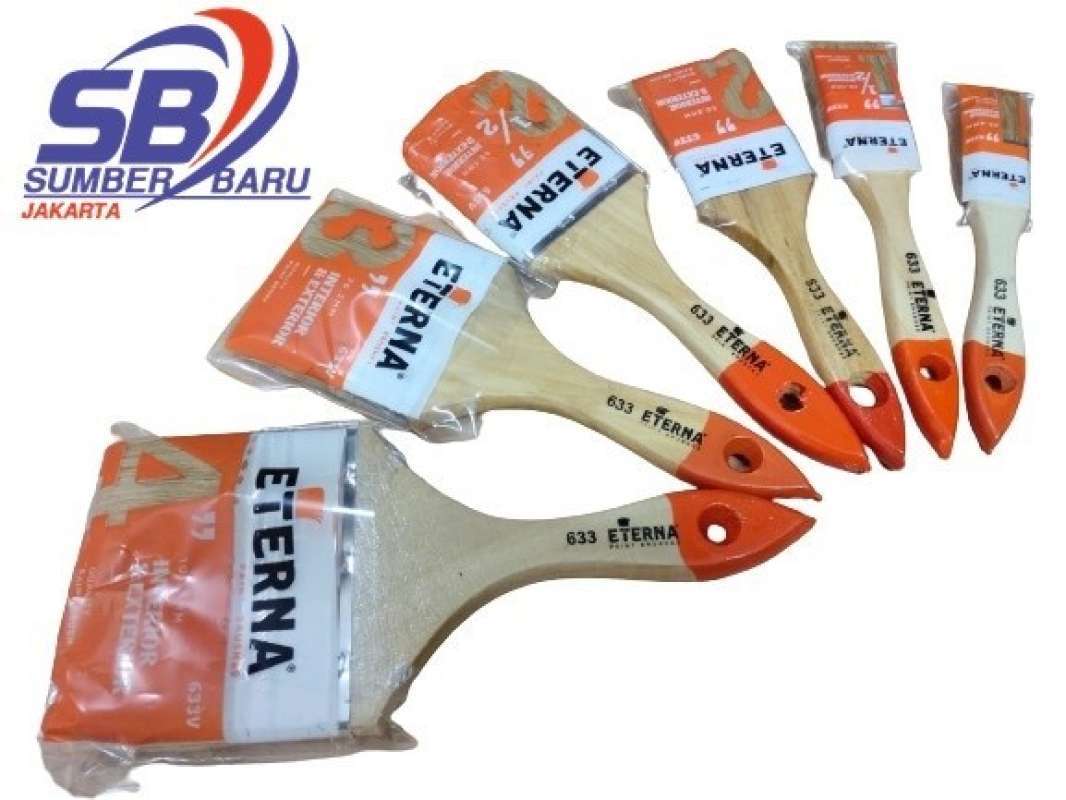 Jual Kuas Cat Tembok Premium ETERNA 633 4 inci original asli 4 inch di ...