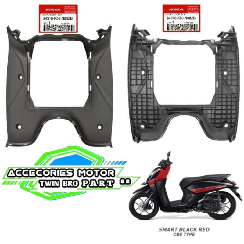 Promo Step Floor Bordes Pijakan Lantai Honda Genio 2020 2021 2022 Hitam ...