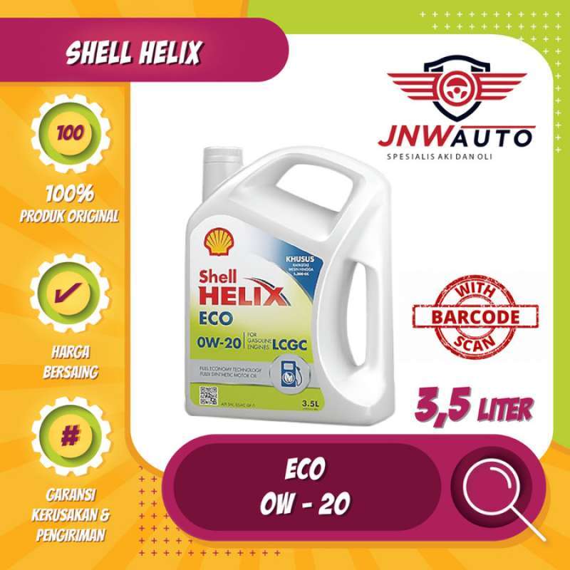 Promo Shell Helix ECO 0W-20 - 3.5 LITER Oli Mesin Mobil LCGC Diskon 23% ...