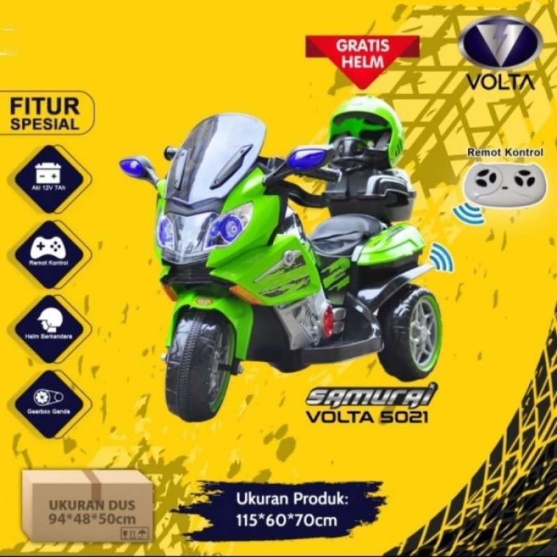 Promo Mainan Anak Motor Aki Remote Control Motor Samurai Volta 5021 ...