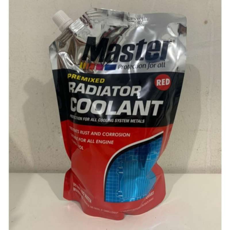 Promo master radiator coolant premixed 1 liter warna merah -65725 ...