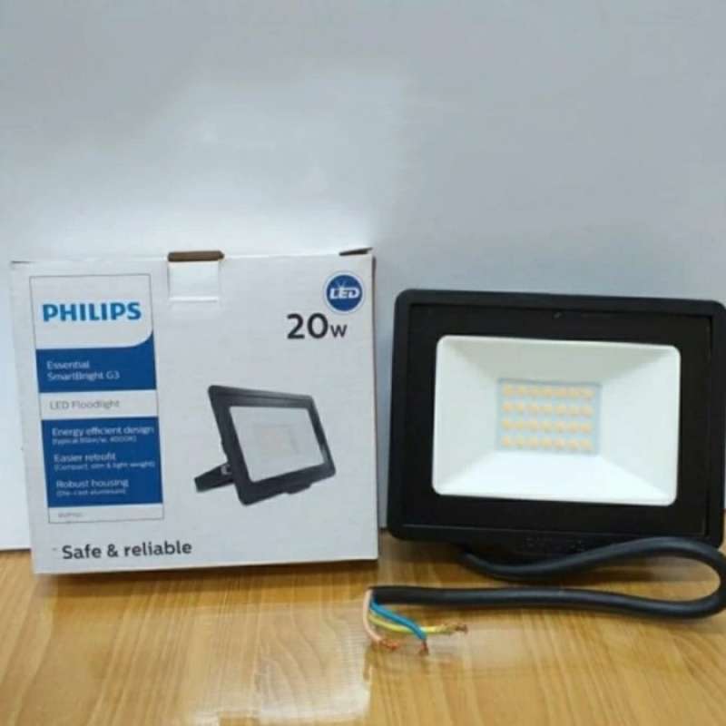 Promo Lampu Sorot LED 20 Watt Philips BVP 150 Led18 Flood Light 20W BVP150 Diskon 23% di Seller ...