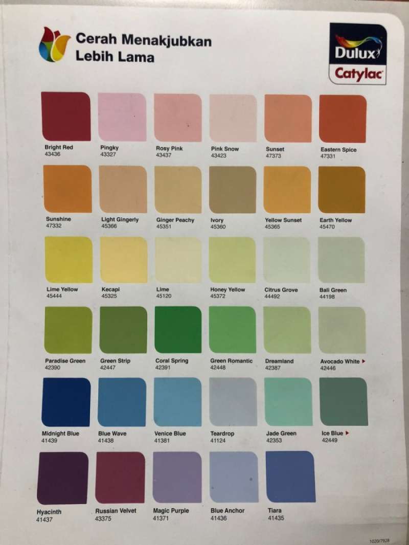 Promo Cat Tembok Dulux Catylac Exterior Putih Dan Warna 5 Kg ...