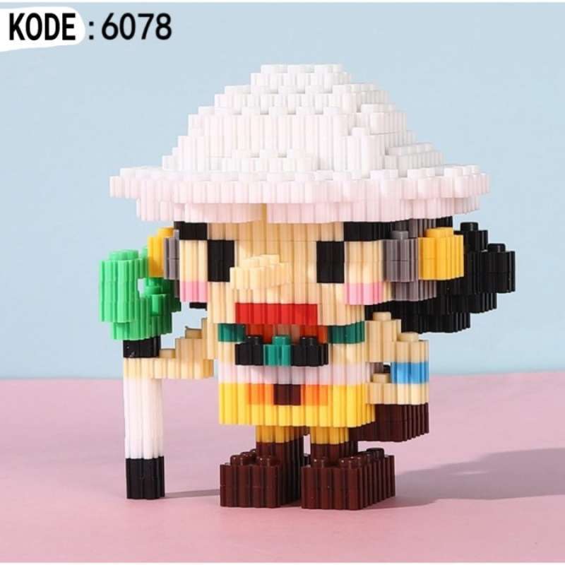 Jual New Lego Nano Block Luffy One Piece Chopper And Friends /diy 3d ...