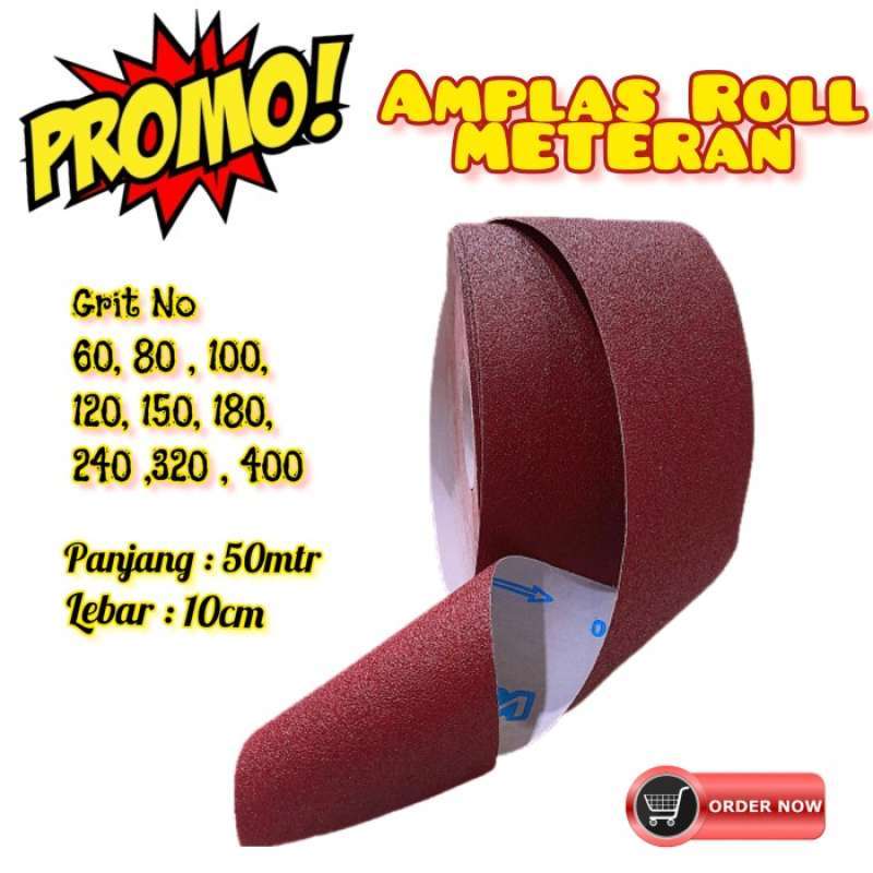 Promo Amplas Meteran No. 180 Harga Per Roll Diskon 28% Di Seller Sodi ...