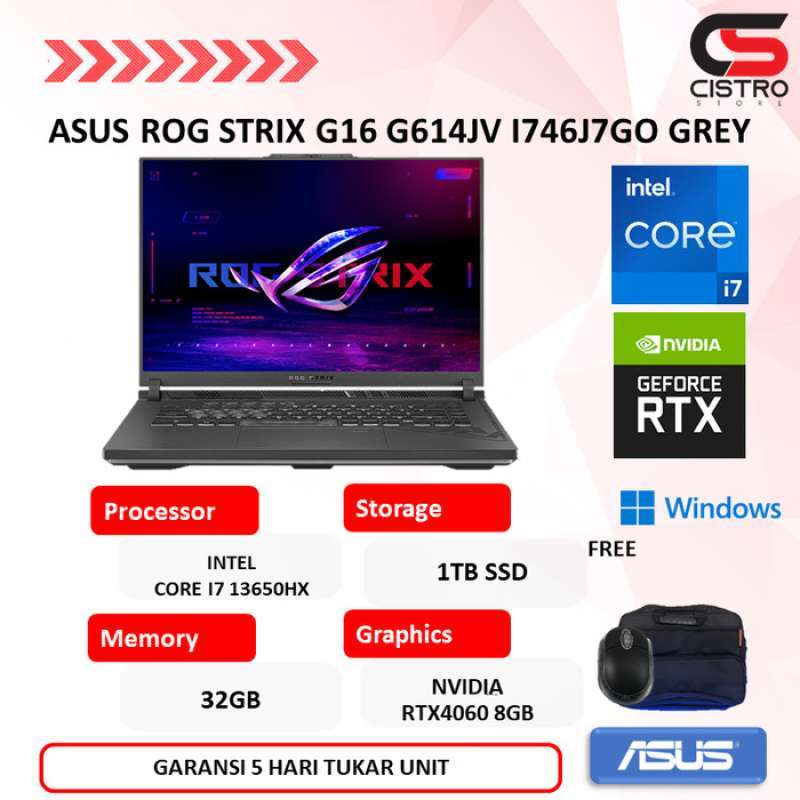 Promo Laptop Asus Rog Strix G16 Rtx4060 8gb I7 13650hx 32gb 1tb Ssd ...