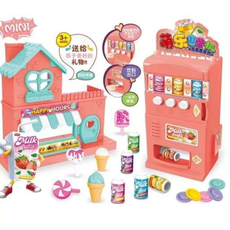 Promo Mainan mesin minuman supermarket MINI vending machine with ...