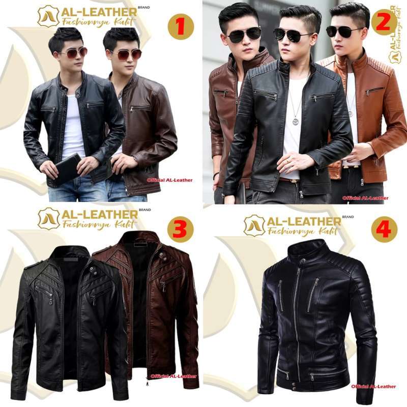 Promo Leather Jaket Motor Kulit Pria Anti Air dan Angin Model Cruz ...