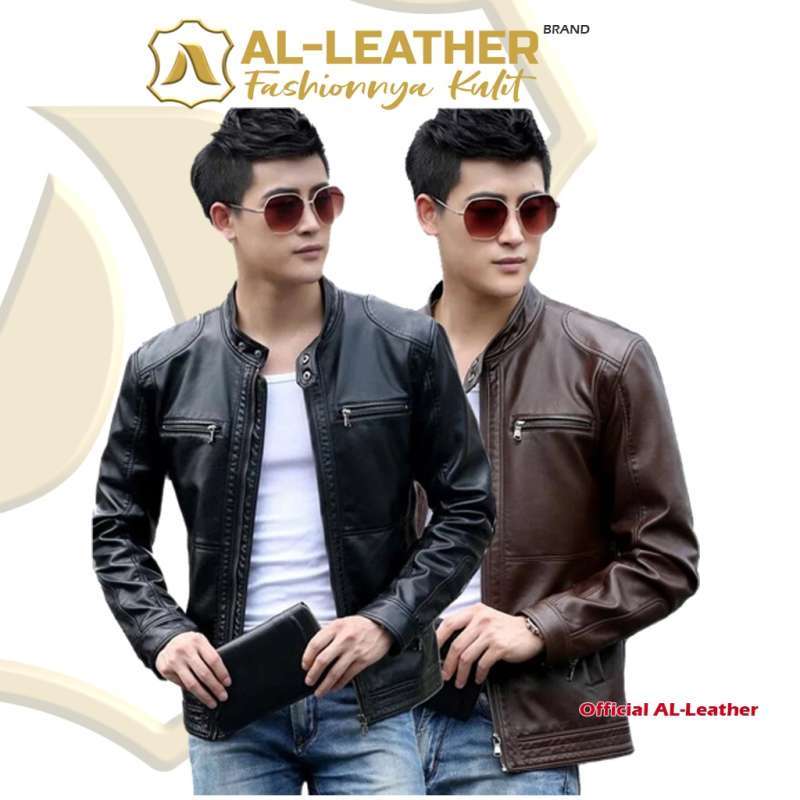 Promo Leather Jaket Motor Kulit Pria Anti Air dan Angin Model Cruz ...