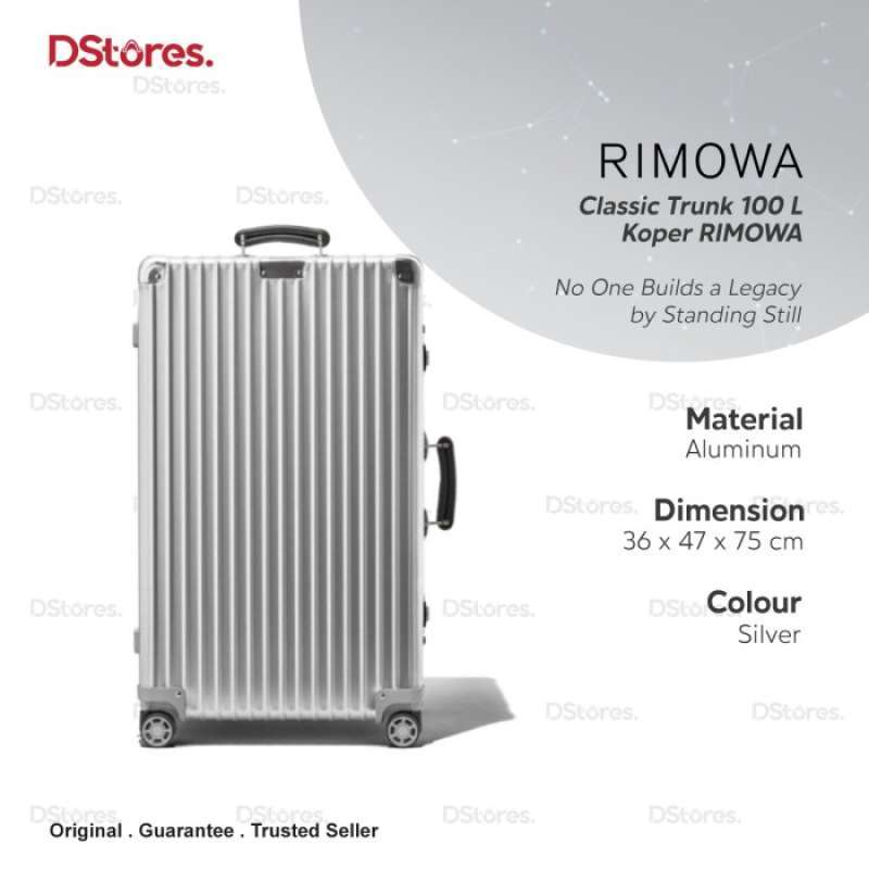 Promo Rimowa Classic Trunk 100 L - Koper Rimowa - Sier Diskon 23% Di ...