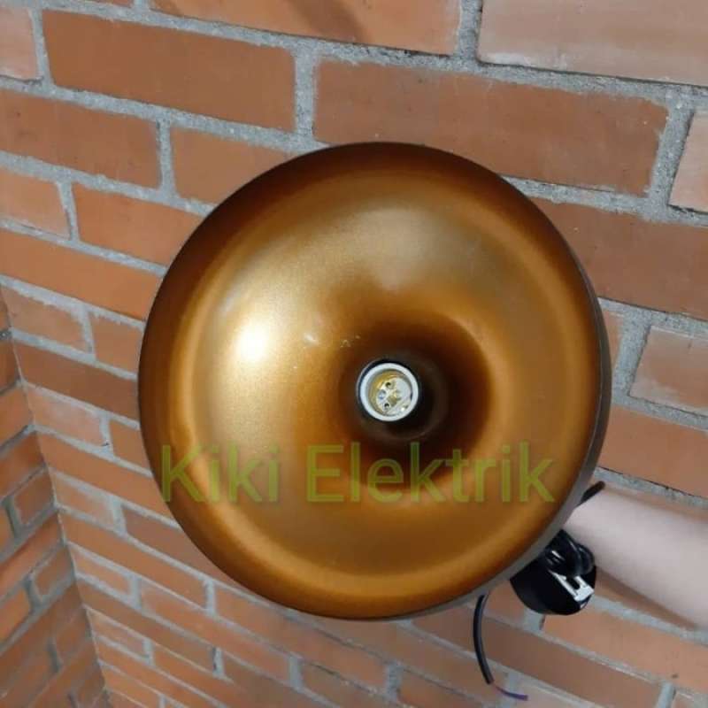 Promo Kap Lampu Gantung Modern Minimalis Model Bawang 23 Cm / Black + Gold Diskon 23% Di Seller ...