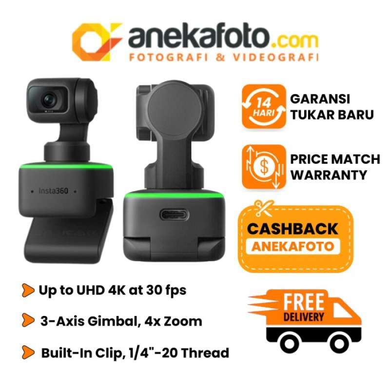 Jual Insta360 Link 4K AI Webcam Portable PTZ UHD Web Cam Insta 360 di ...