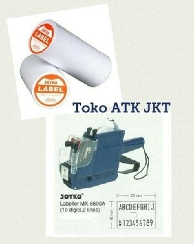 Promo Alat / Mesin Label Harga Joyko Mx 6600 A ( 2 Baris ) + Refill ...