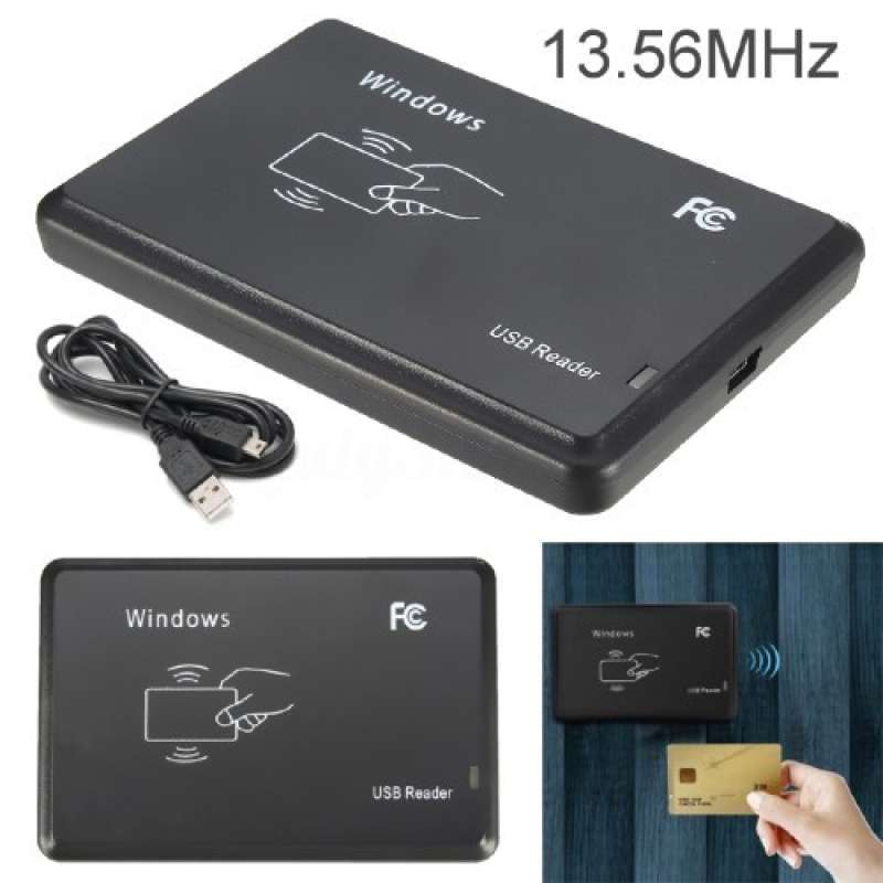 Promo USB Proximity & Contactless Smart RFID Card Reader Dual Frequency ...