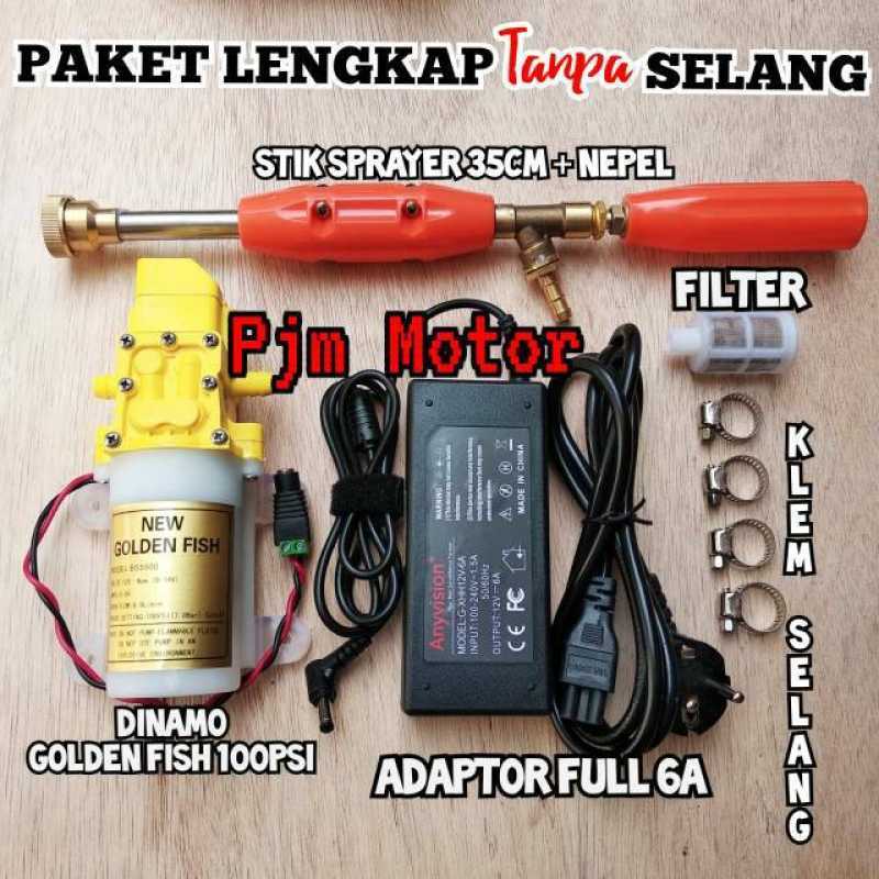 Promo Khm Paket Lengkap Tanpa Selang Namo Golden Adaptor 6 A Pompa ...