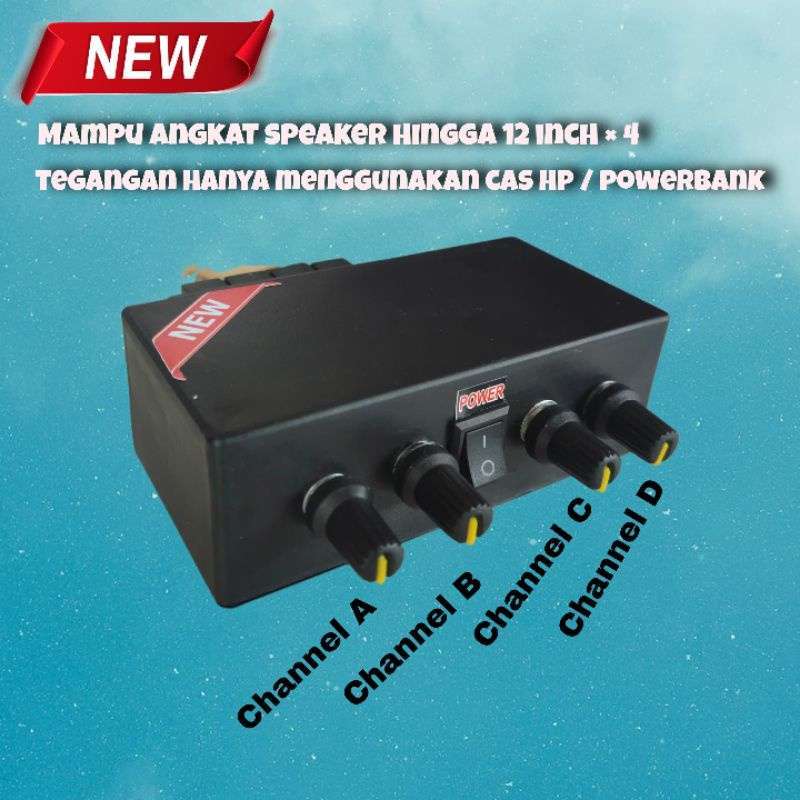 Jual Power Mini Amplifier 4 Channel Stereo 5 Volt Rakitan Miniatur ...