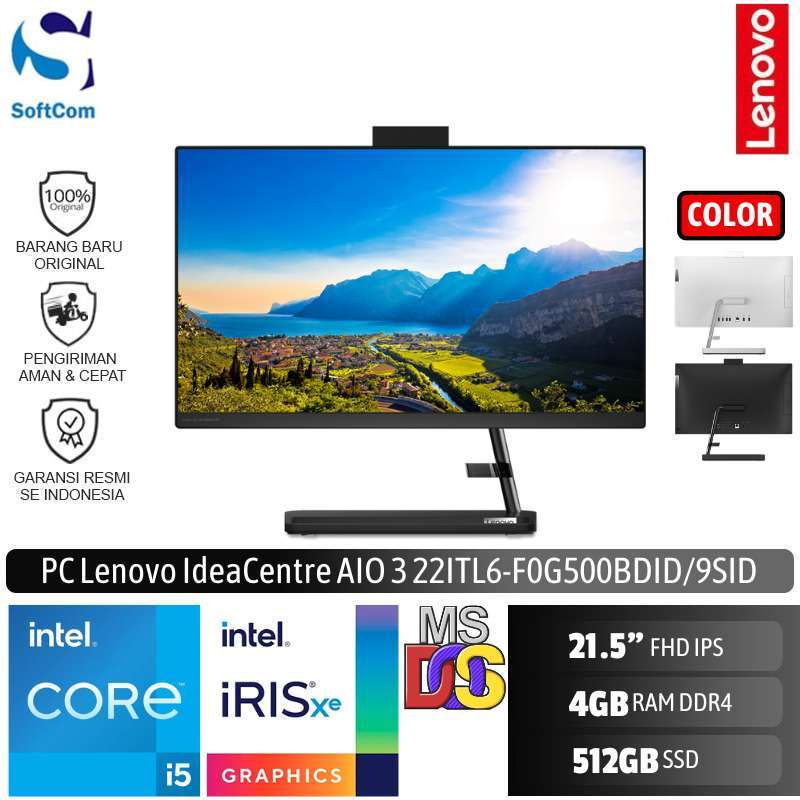 Promo Pc Lenovo Ideacentre Aio 3 9sid Bdid Desktop Pc [core I5 1135g7 ...