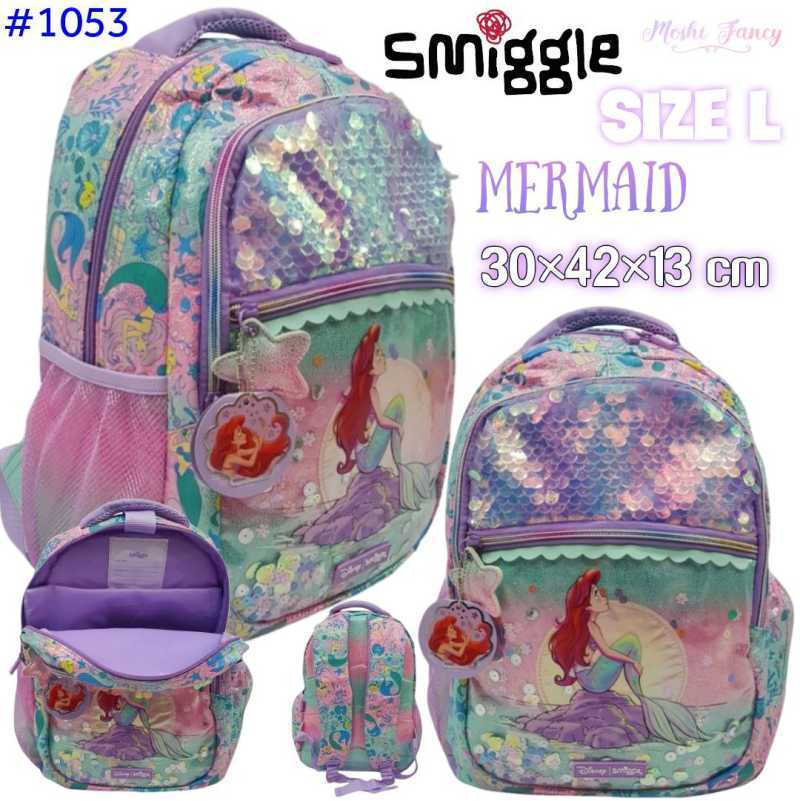 Jual Tas Smiggle Mermaid Ariel / Tas Ransel Smiggle Anak Perempuan ...
