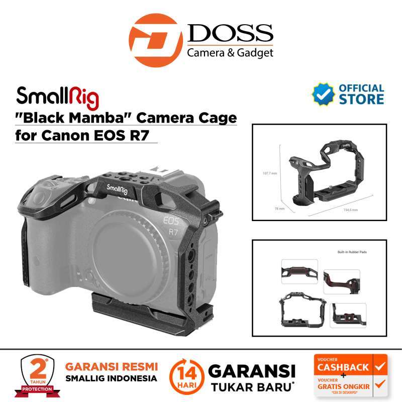 Jual SmallRig Black Mamba Camera Cage for Canon EOS R7 4003 for canon R ...