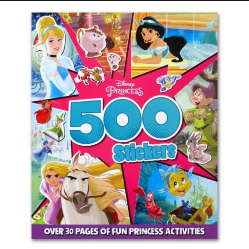 Jual Disney Princess 500 Stickers Activity Book, buku aktivitas anak di ...